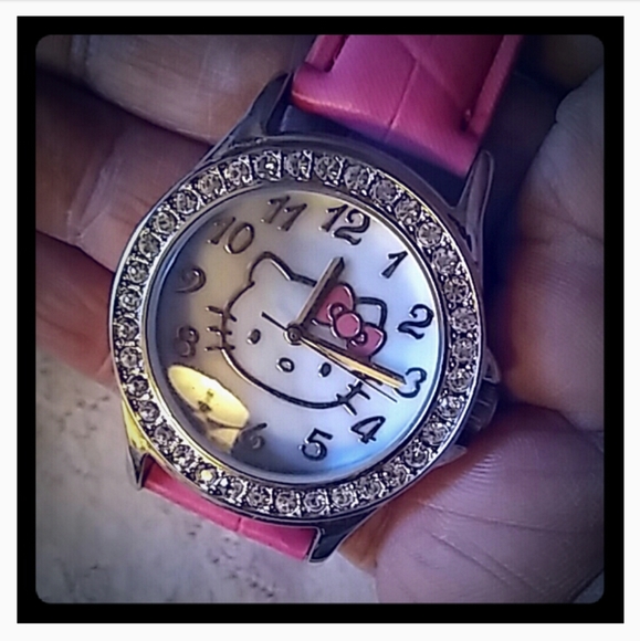 Hello Kitty | Accessories | Vintage Pink Band Hello Kitty Watch | Poshmark